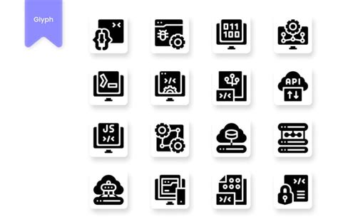 coding icon pack icons ft code and business envato