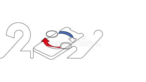 4k Animated Self Drawing Of Continuous Line Draw Stock Footage Video Of Digital Promotion