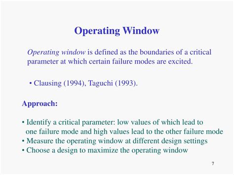 PPT Operating Window Experiments PowerPoint Presentation Free Download ID