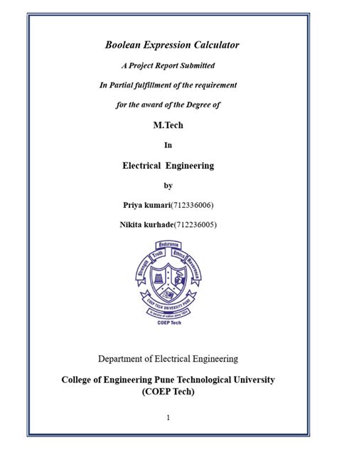 Embedded Project Pdf Logic Gate Boolean Algebra