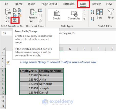 how to convert multiple rows to single row in excel 5 methods