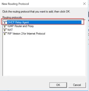 DHCP Relay Agent Configuration In Windows Server