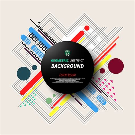 Premium Vector Abstract Of Modern Geometric In Composition Background