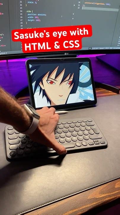 Sasuke With Html And Css Css Html Frontend Csstricks Cssanimations Youtube
