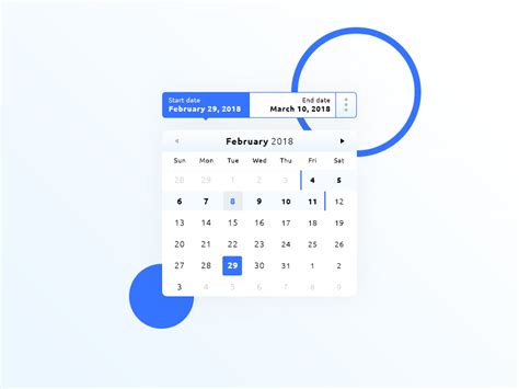 Calendar Date Picker Free Psd Templates