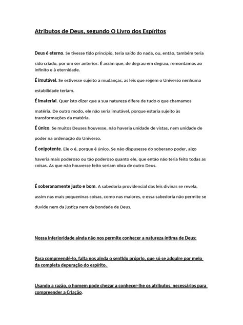 Atributos De Deus 2 Pdf