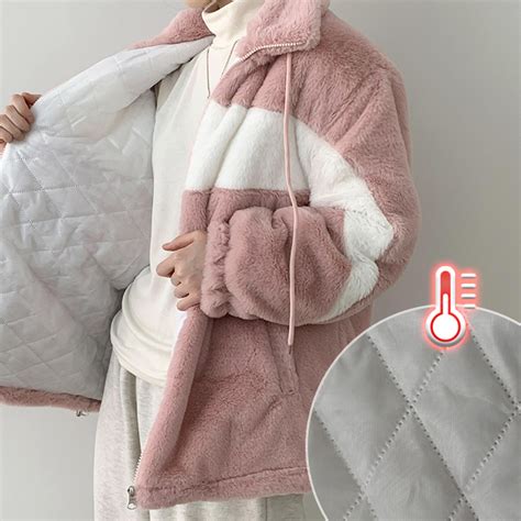 안감누빔 루라 도톰 아방핏 배색 퍼 점퍼4color 겨울자켓퍼자켓오버핏자켓밍크퍼