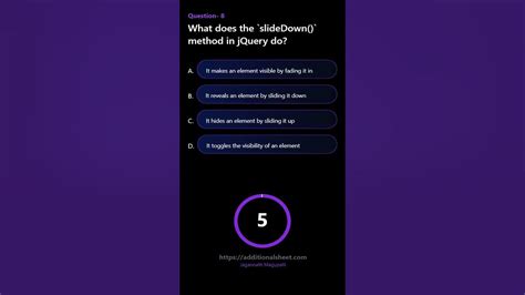 What Does The Slidedown Method In Jquery Do Youtube