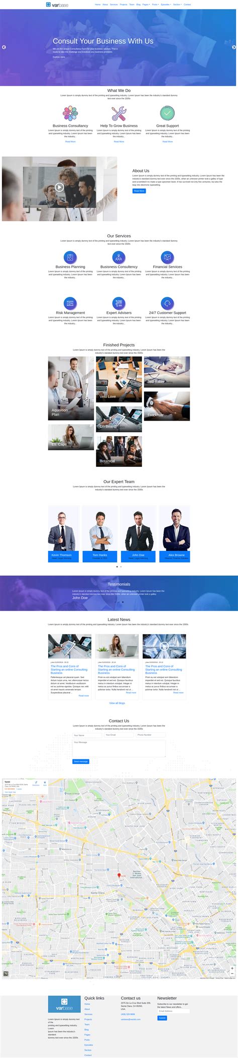 varbase theme bootstrap 4 sass