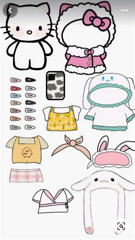 Hello Kitty бумажная игрушка