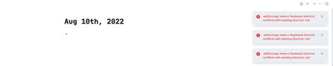 keyboard shortcut conflicts with existing shortcut · issue 6314