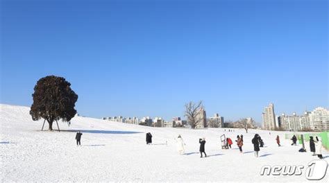 도심 속 설원풍경 네이트 뉴스