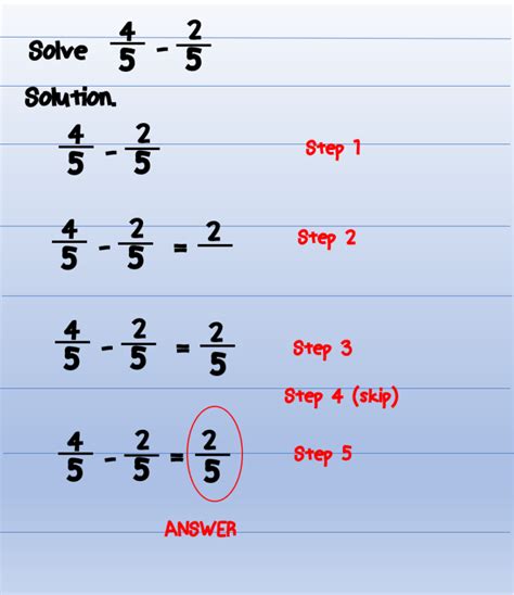 Subtraction Of Negative Fractions