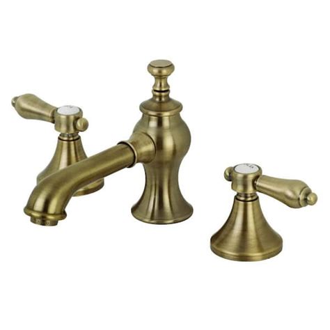 Kingston Brass Heirloom 2 Handle 8 In Widespread Bathroom Faucets With