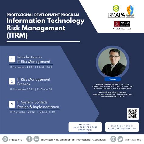 Professional Development Program Pdp Information Technology Risk Management Itrm