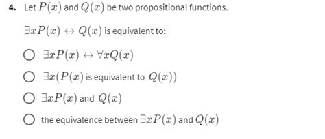 4 Let P X And Q X Be Two Propositional StudyX