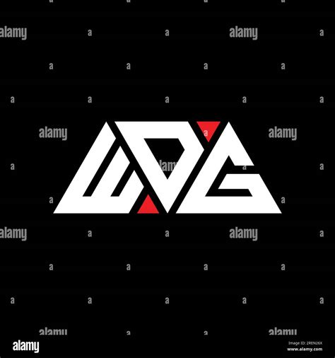 WDG Triangle Letter Logo Design With Triangle Shape WDG Triangle Logo Design Monogram WDG