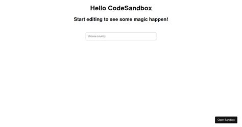 React Responsive Combo Box Examples Codesandbox