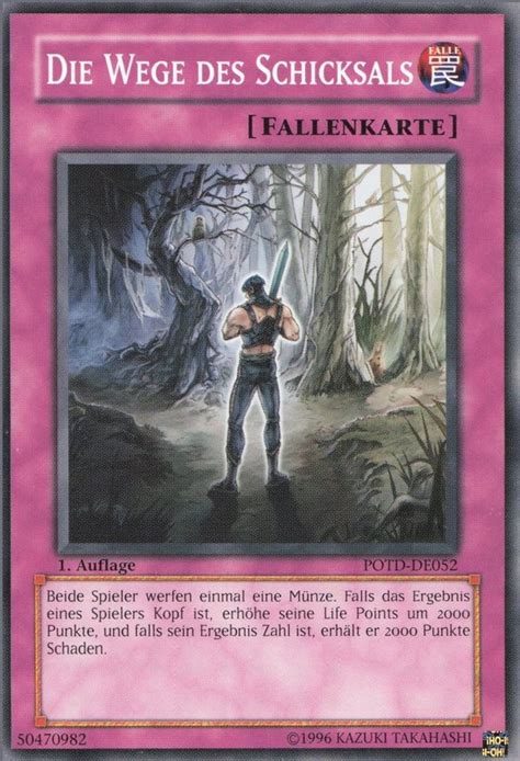 Recollectibles Sammelkarte Yugioh Karte Die Wege Des Schicksals Deutsch