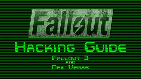 Fallout Hacking Guide Fallout YouTube