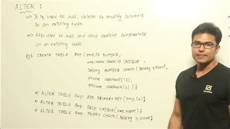 8sql Table Alteration Modifying Tables And Columns With Examples Youtube