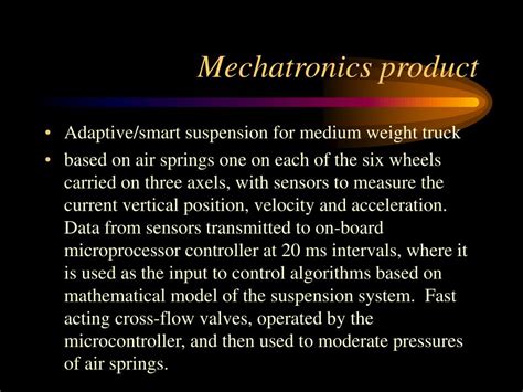 Ppt Mechatronics Powerpoint Presentation Free Download Id 984732