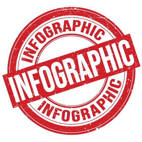Infographic Text On Red Lines Stamp Sign Stock Illustration