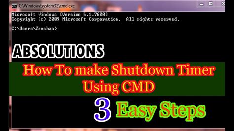 how to make a shutdown timer using cmd in just 2 steps youtube