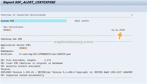 How To Know Expired Sap Certificates Sap Basis Easy