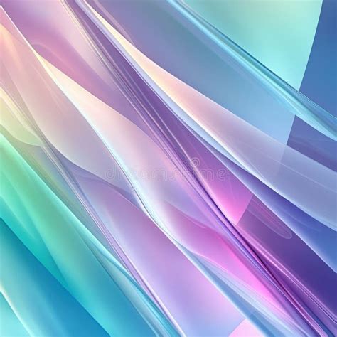 Colorful Abstract Composition With Swirling Flowing Forms In Vibrant Shades Of Blue Purple
