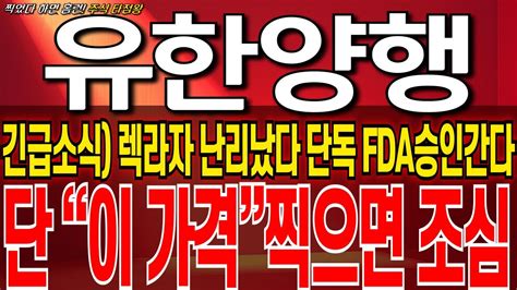 유한양행 주가 전망 경축 폐암학회 단독요법 발표 존슨앤존슨 극찬 기립박수 매출 7조원자신 유한양행 주식 분석 유한양행