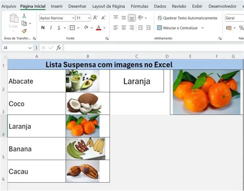 Como Criar Uma Lista Suspensa Com Imagens No Excel Tudo Excel