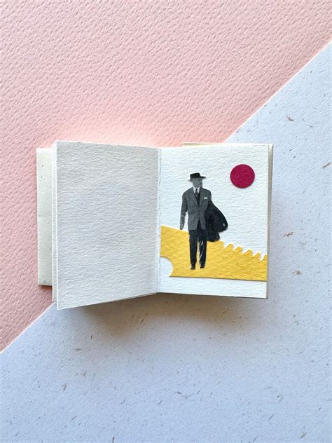 Small And Unique Analog Paper Collages In A Handmade Notebook Etsy