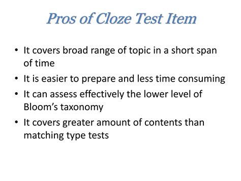 Test Item Formats Definition Types Pros And Cons Pptx