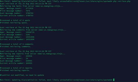 Failed Loading Xml Non Fatal Updating Blackwhitelist Failed Most Likely Unreachable · Issue