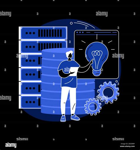 Innovative Big Data Solutions Abstract Concept Vector Illustration