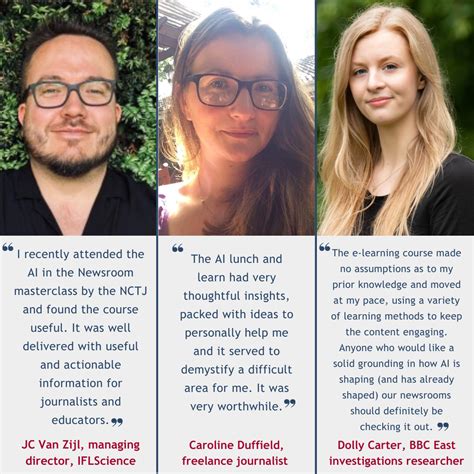artificial intelligence ai for journalists national council for the