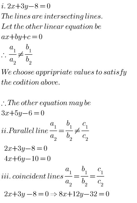 Ssc Maths Solutions For Pair Of Linear Equations In Two Variables Class