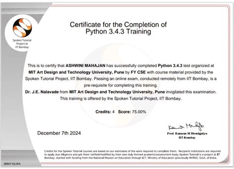 Ashwini Mahajan On Linkedin Python Iitbombay Learningjourney Mitadtuniversity