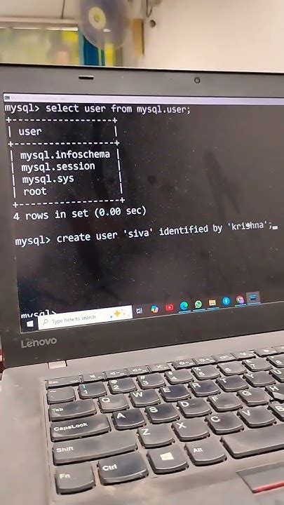 How To Create A User In Mysql Server In 30 Seconds Mysql Sql Sqltips Coding Shorts