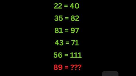 Brain Teaser Challenge In 30 Seconds Find The Value Of 89 Without Using Calculator Trending