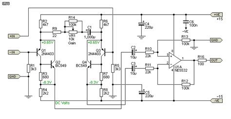 Dynamic Mic Preamp Circuit