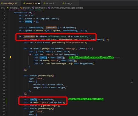 With Windowoffscreencanvas To Undefined Options Will Never Be Dispatched To Nfig