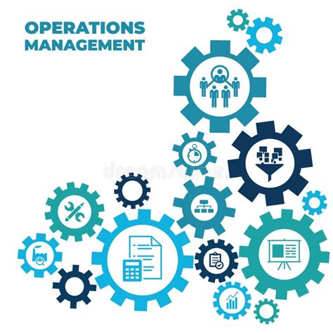 Operations Management Vector Illustration Input And Output Stock Vector Illustration Of