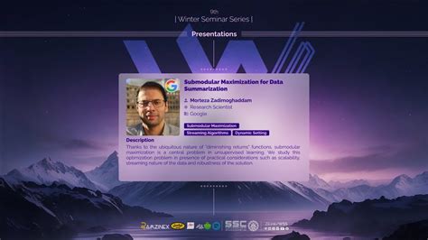 Morteza Zadimoghaddam Submodular Maximization For Data Summarization Youtube