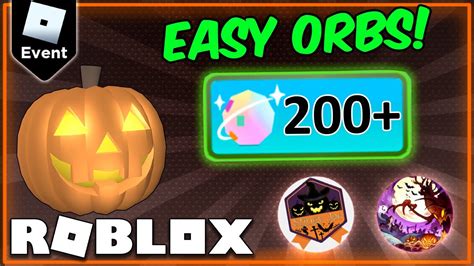How To Get Easy Orbs And Badges For The Roblox Halloween Event 2021 Youtube