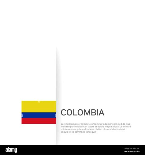 Colombia Flag Background State Patriotic Colombian Banner Cover