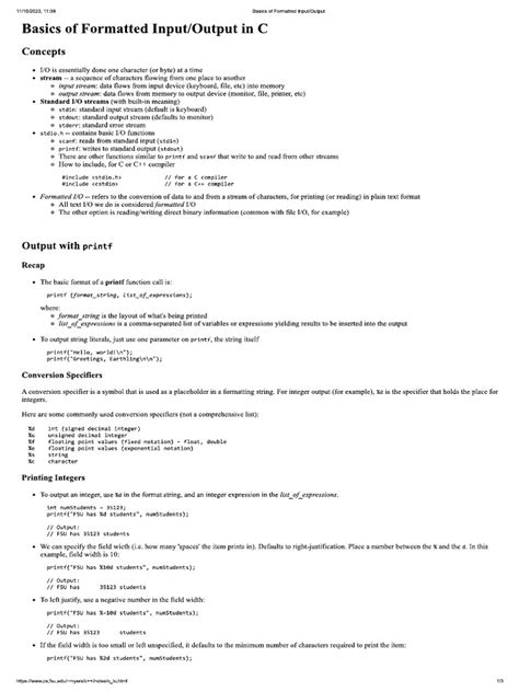 Format Specifier Pdf