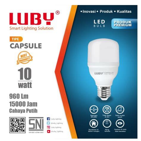 Jual Lampu Led Capsule Luby W Luby Watt Indonesia Shopee Indonesia