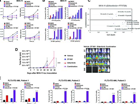Concurrent Pad Treatment Increases Cytotoxicity Of Flt3 Inhibitors In